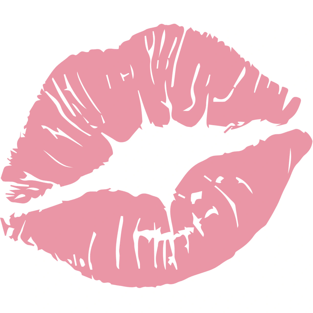 Bügelbild Kuss Mund Rosa - S | Näh-Paradies