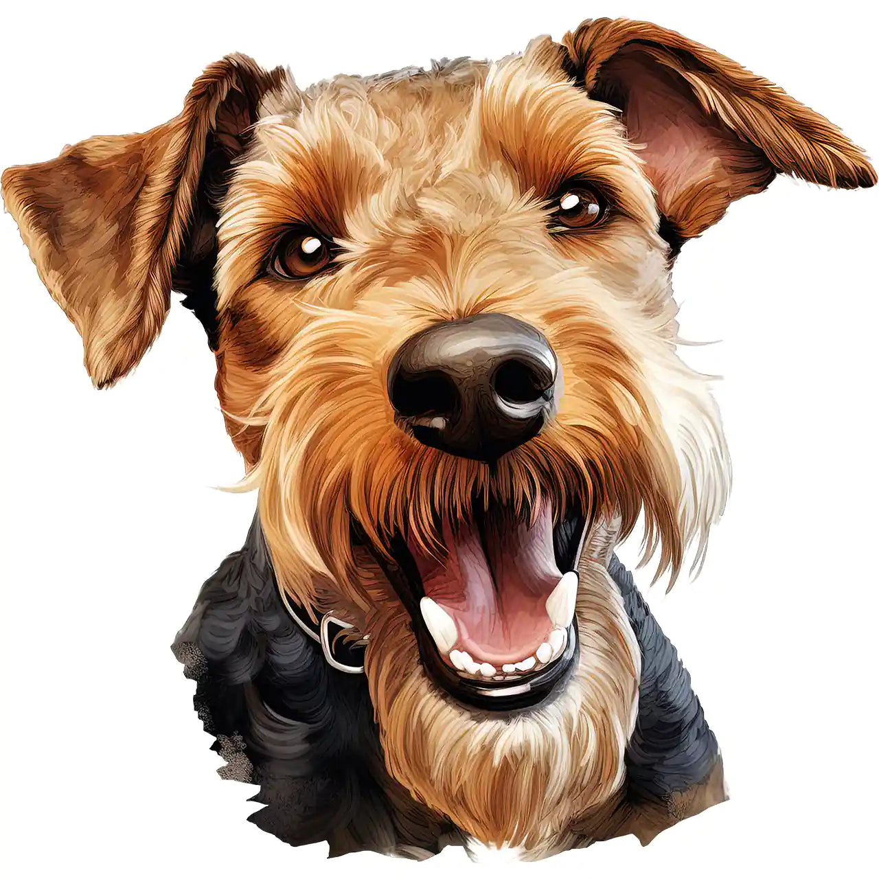 Bügelbild Hund Welsh Terrier | Näh-Paradies