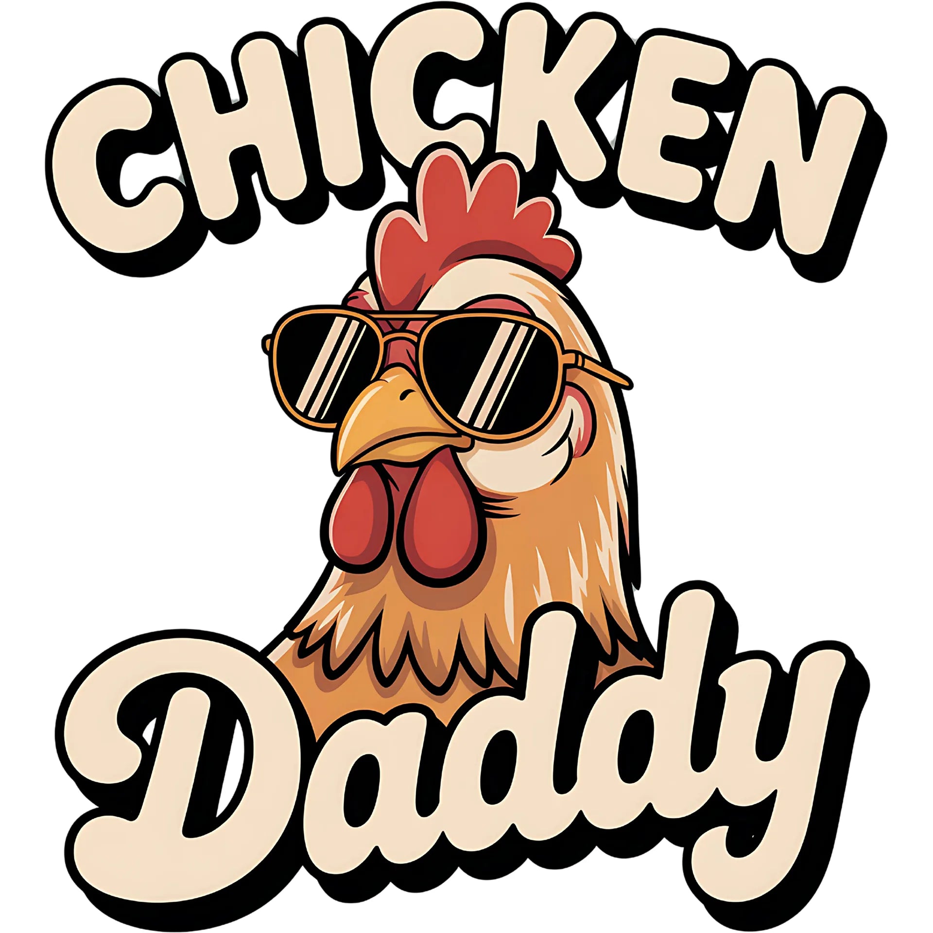 Bügelbild Chicken Daddy - S