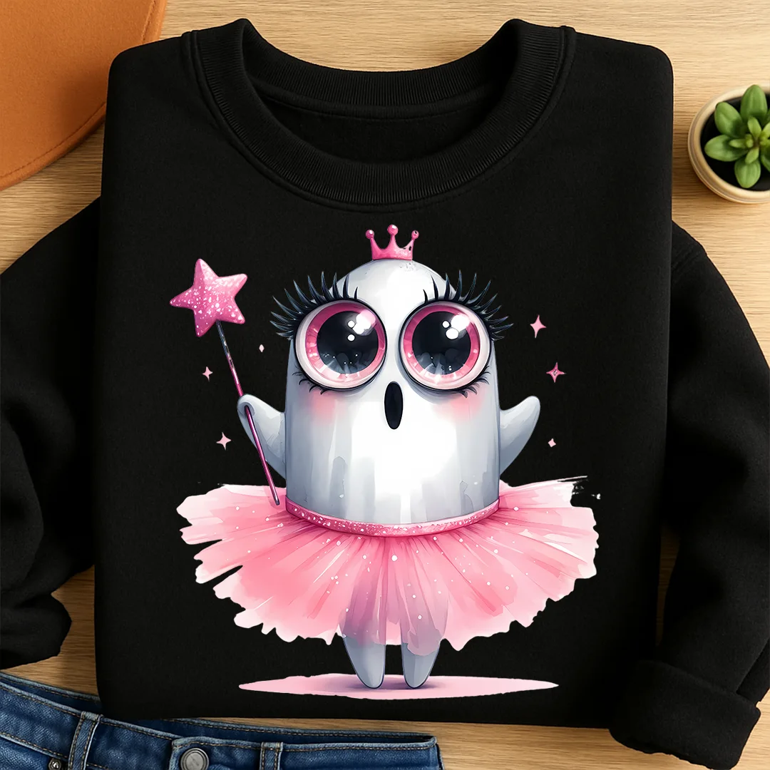 Halloween Bügelbild Geistchen Ballet Boo | Näh Paradies