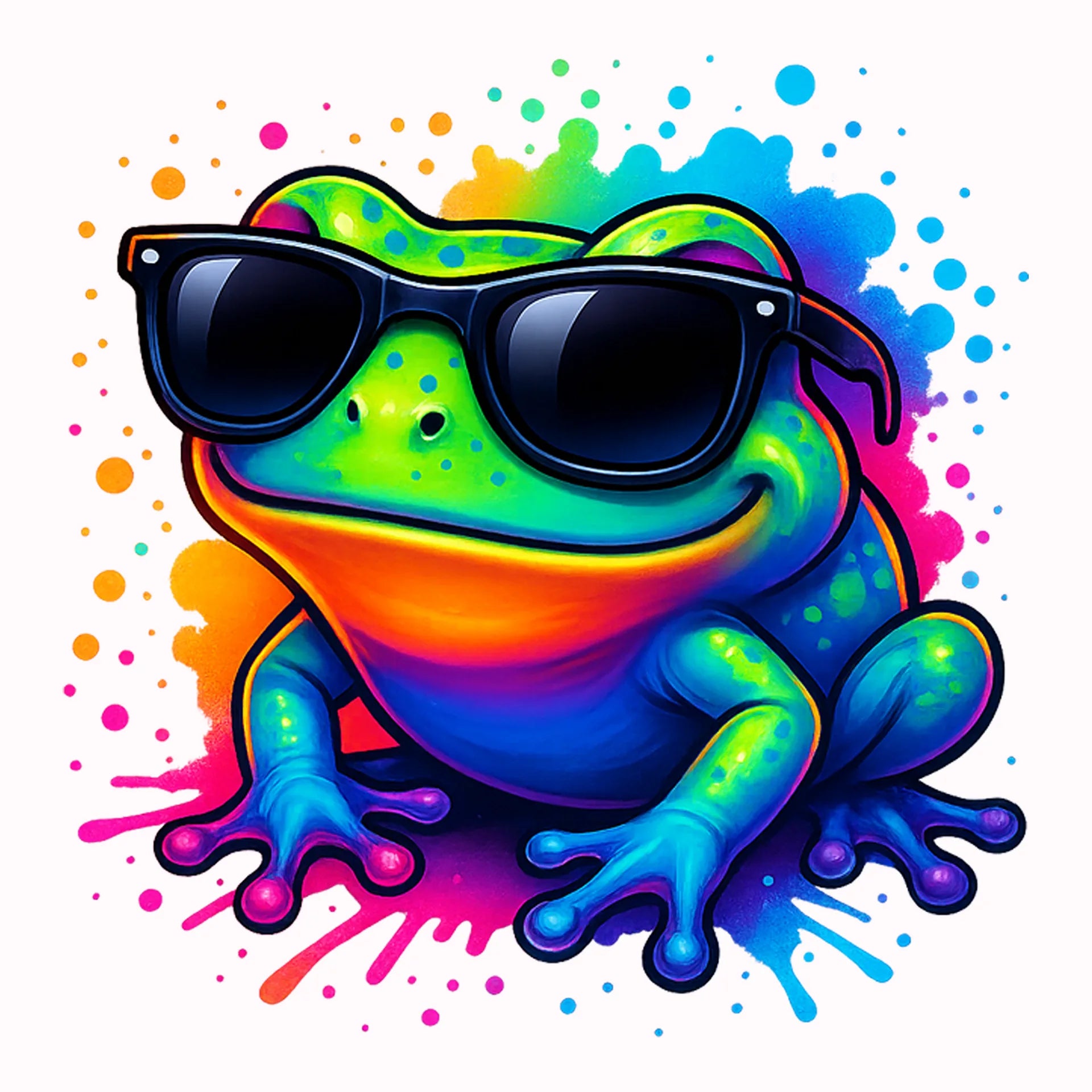Permanent Sticker Frosch Sommerquark