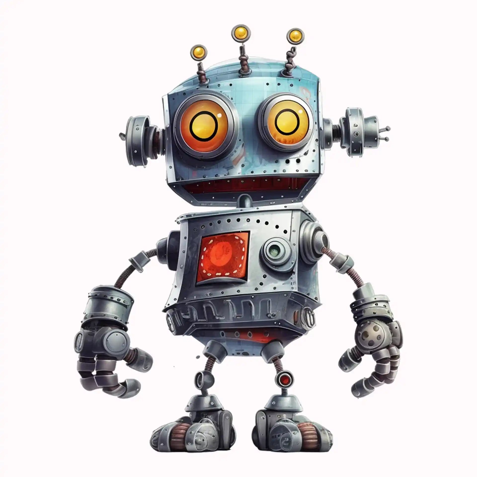 Permanent Sticker Roboter Robi